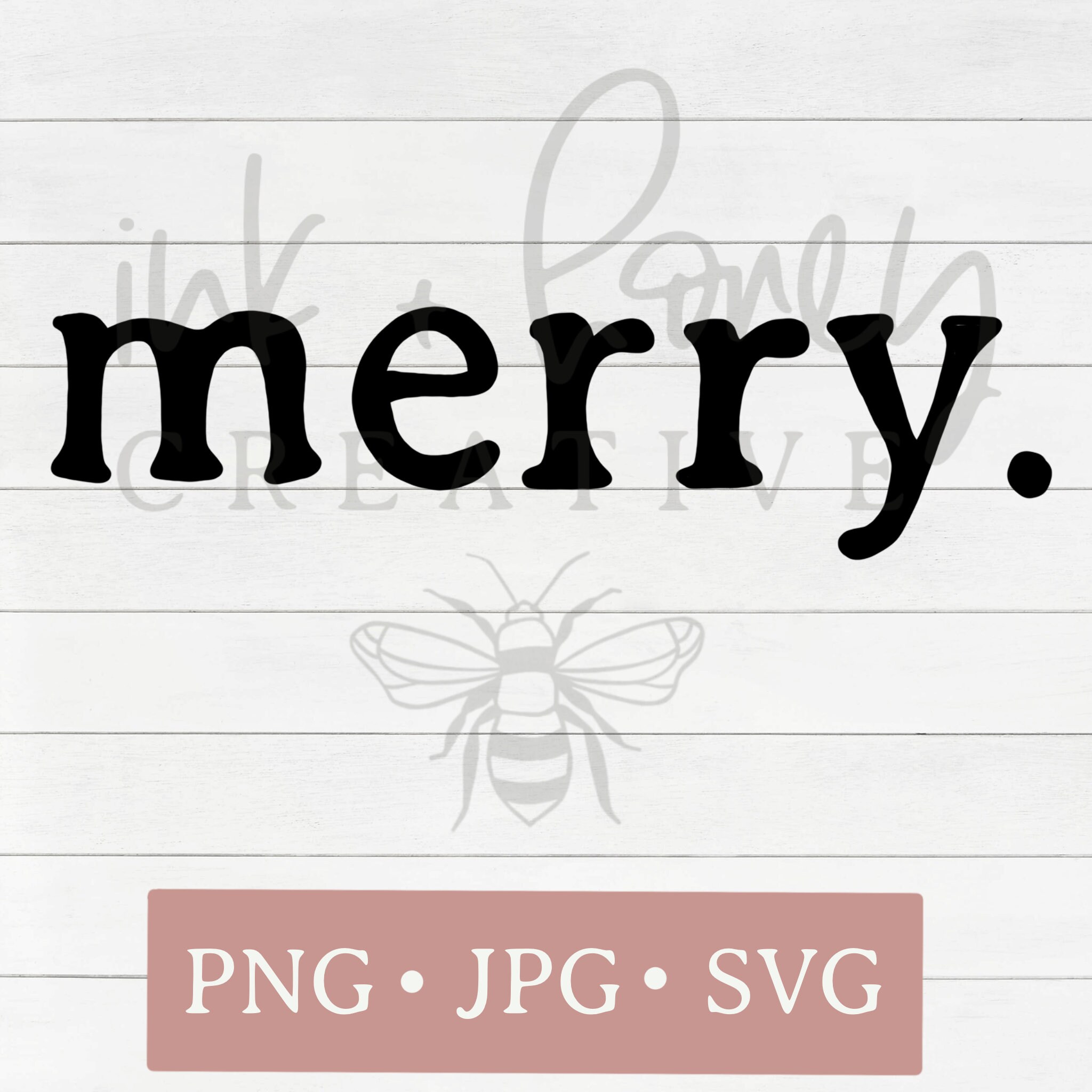 Merry SVG, Merry Clipart, Merry PNG Image Sublimation - Etsy