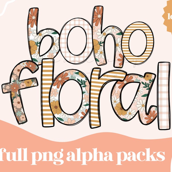 Boho Floral Fabric - Etsy