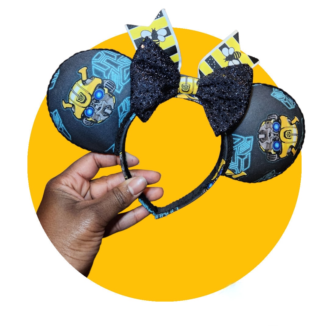 Transformers Mouse Ear Headband, Transformers Bumblebee Mouse Ears - Etsy