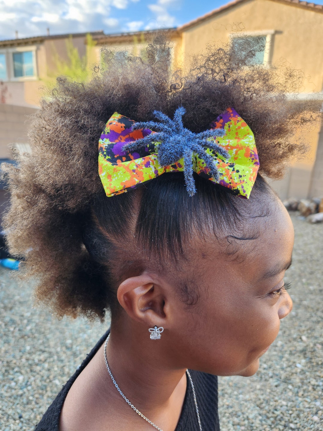 Halloween Hair Bow Spider Bow Halloween Spider Bow - Etsy