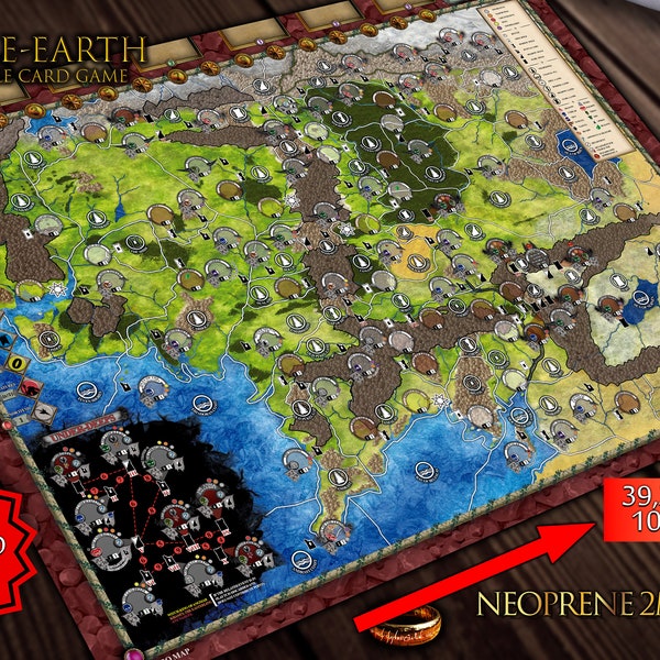 Middle Earth Playmat - Etsy