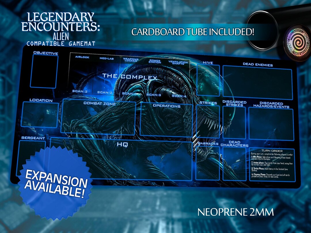 Playmat Legendary Encounters: ALIEN DBG Expansion Compatible Gamemat - Etsy
