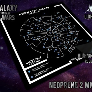 Galaxy Navigation Map Mat (based on Star Wars / Age of Rebellion) - Etsy