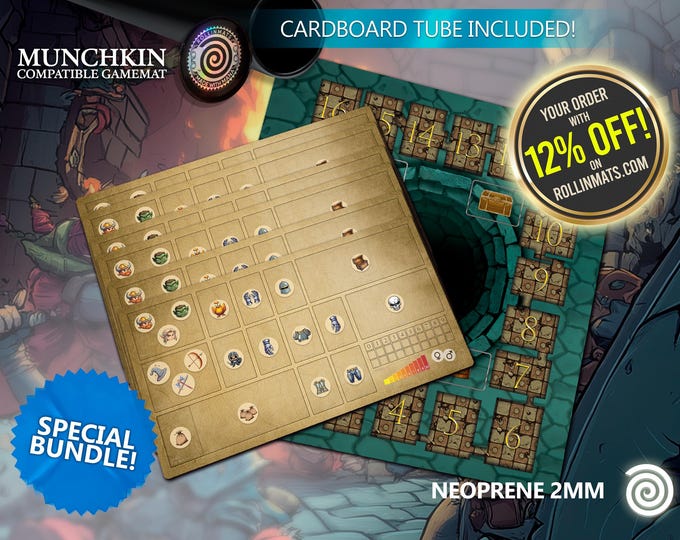 Munchkin Four Gameboard Game Board Mat New Unique CCG Card LCG Playmat ...