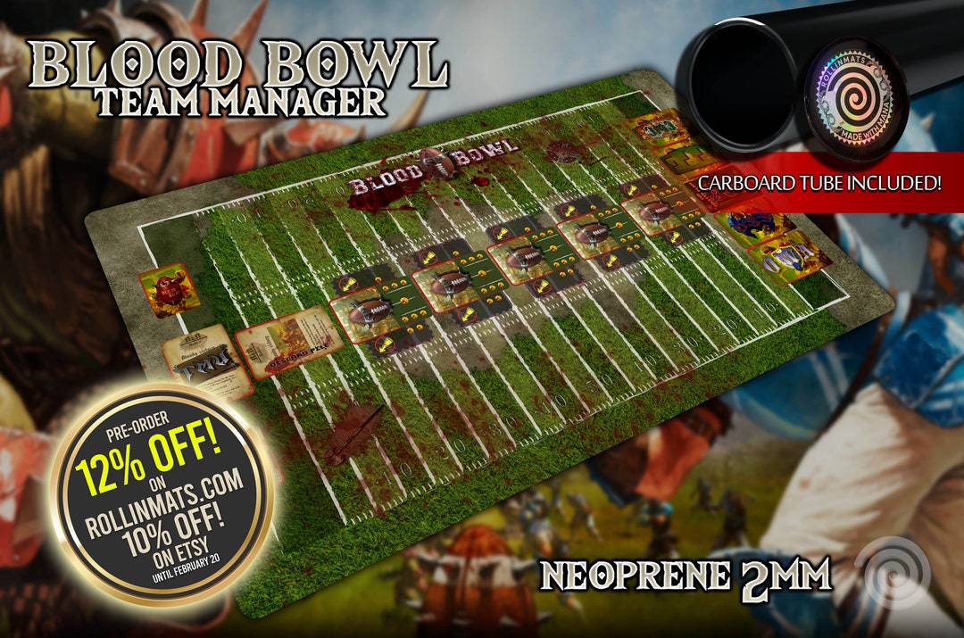 Gamemat Blood Bowl Team Manager Playmat (up to 5 Players) - Etsy