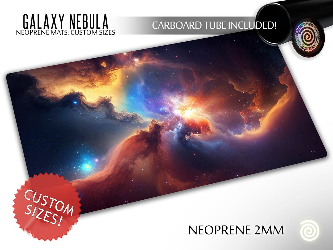 Galaxy Nebula Neoprene Mats Custom Sizes - Etsy