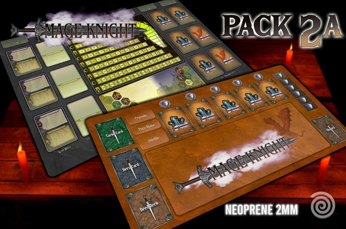 Mage Knight Definitive Compatible Playmats - (bundle) - Etsy