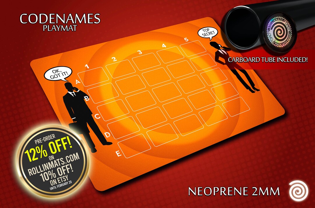 Codenames Unofficial Playmat - Etsy