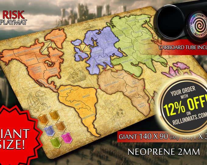 Vintage Risk Continental Board Game Retro 1950's Parker Brothers ...