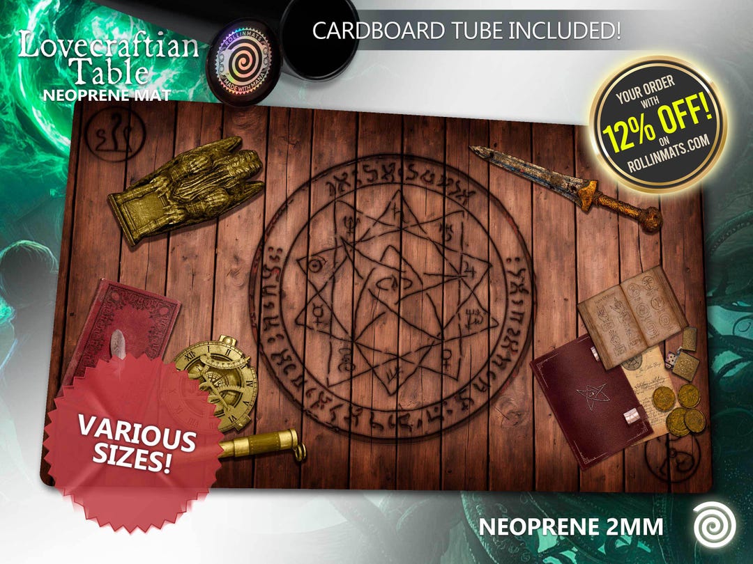 Lovecraftian Table Playmat (recommended for Cthulhu: Death May Die ...