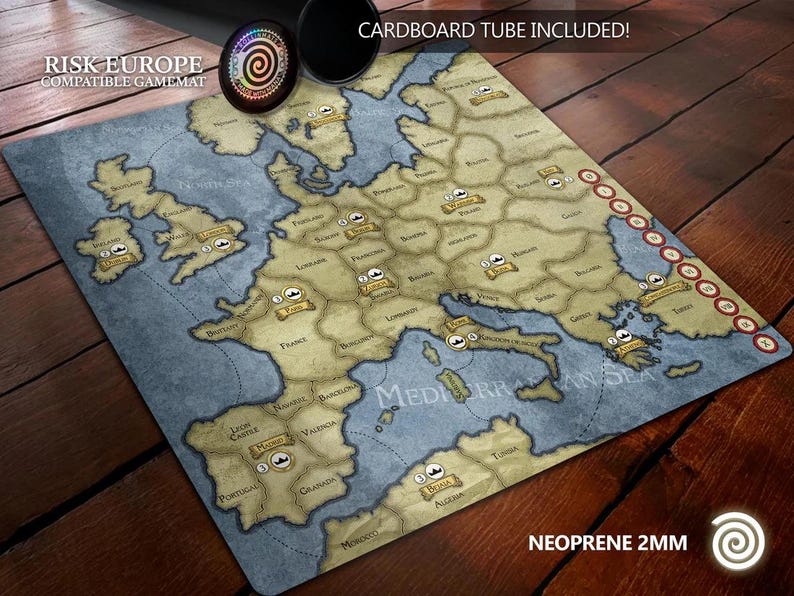Risk Europe Compatible Playmat - Etsy