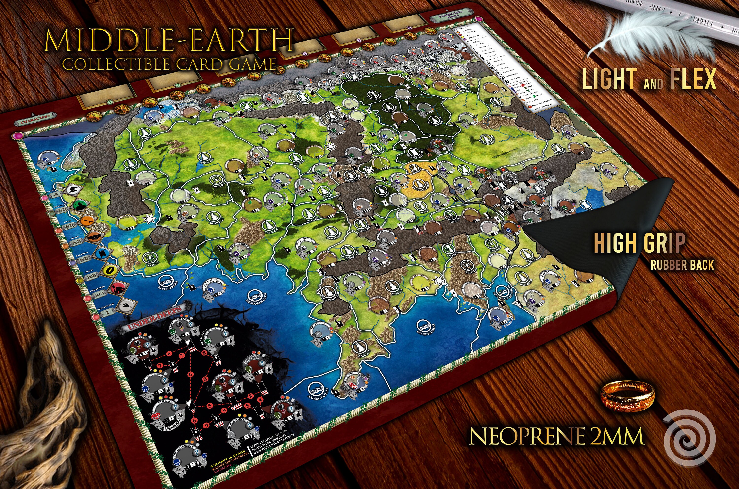 Middle Playmat Earth Collectible Card Game 1995 MECCG - Etsy UK