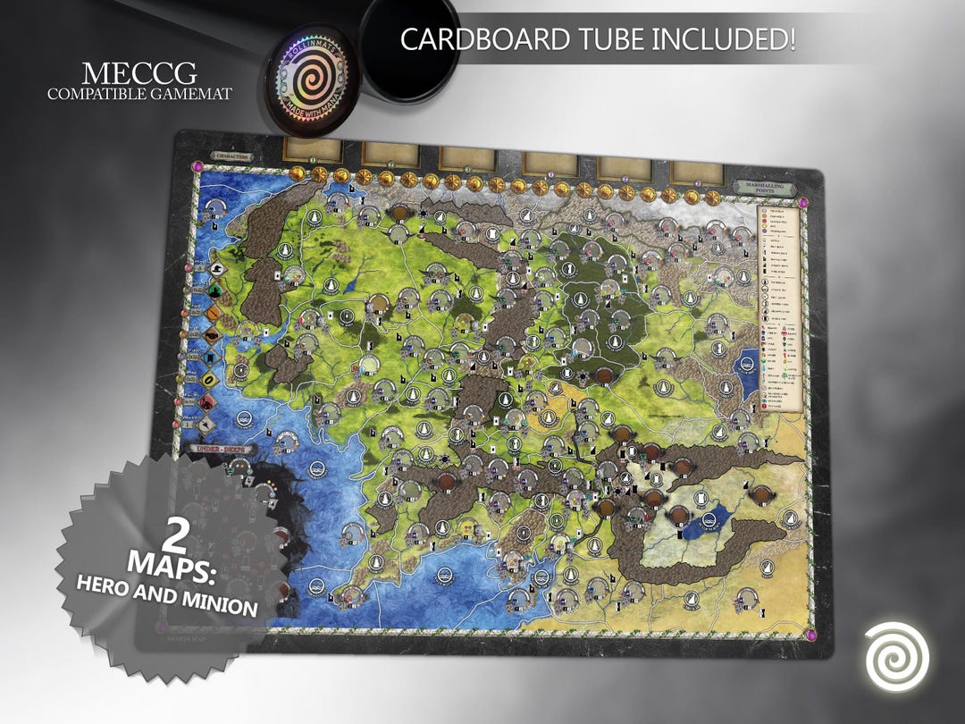 MECCG Compatible Gamemat - Middle - Earth Collectible Card Game ( 1995 ...