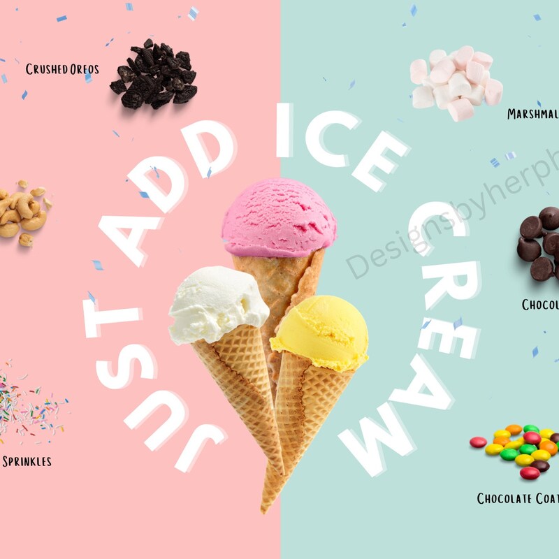 Ice Cream Card - Etsy