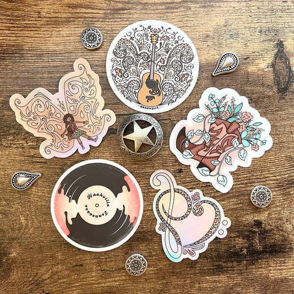 Nashville Sticker Pack - Etsy