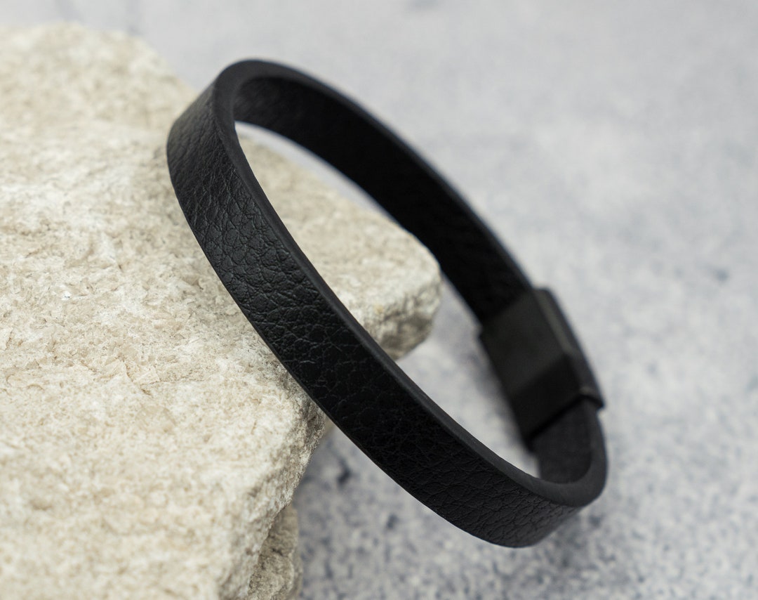 Mens Gym Bracelet,workout Bracelet, Single Layer Leather Bracelet ...