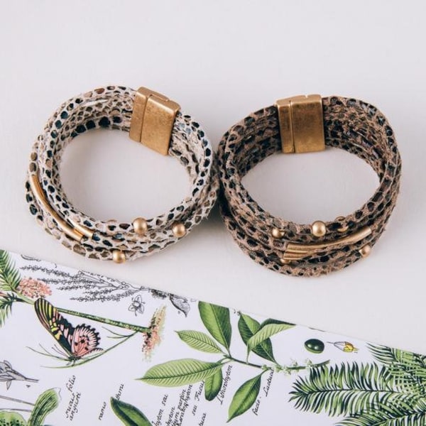 Snakeskin Bracelet - Etsy