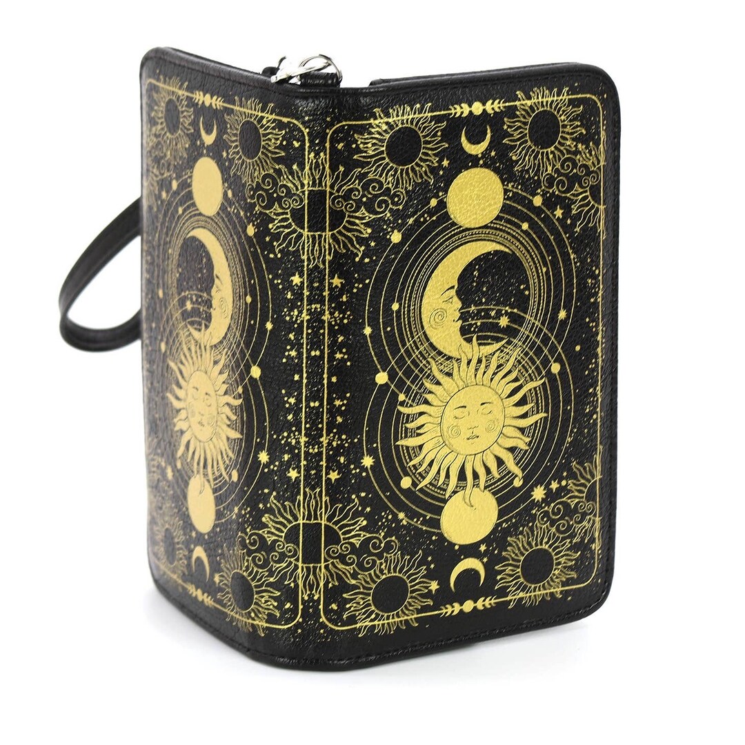 Sun & Moon Celestial Universe Wallet ID Card Organizer Gothic Space ...