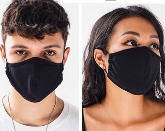 Plain Black Mask With Filter - Etsy