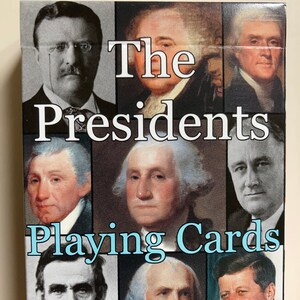 Playing Cards Presidents - Etsy