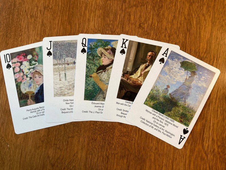 Impressionist and Post-impressionist Art Playing Cards: Monet, Van Gogh ...
