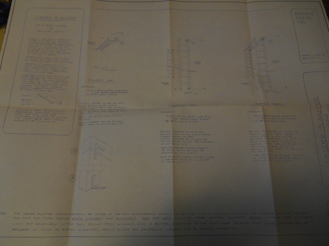 Rodale Press Blueprints - Etsy