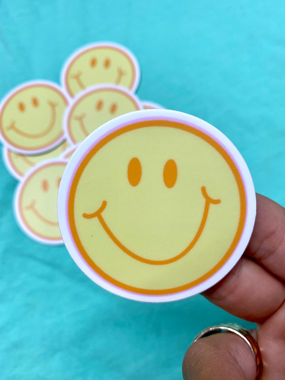 Smiley Sticker - Etsy