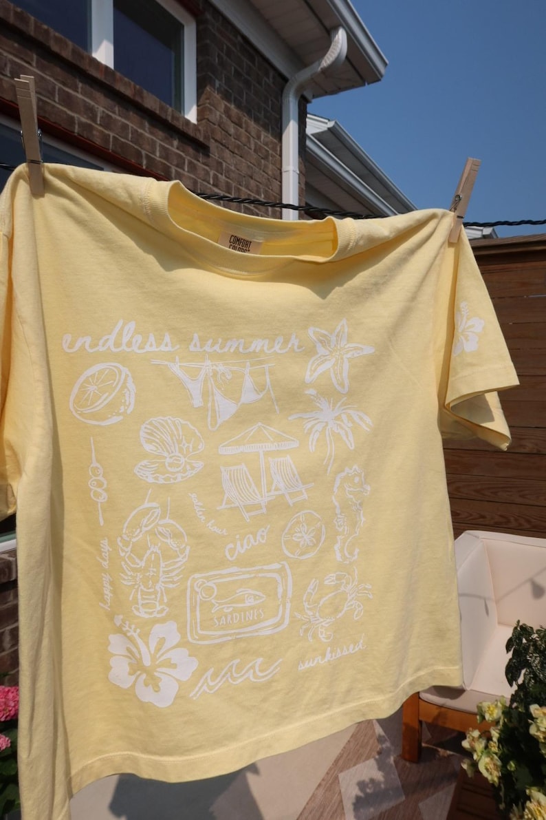 Endless Summer Graphic Tee- Retro Beach Vibes Shirt - Etsy