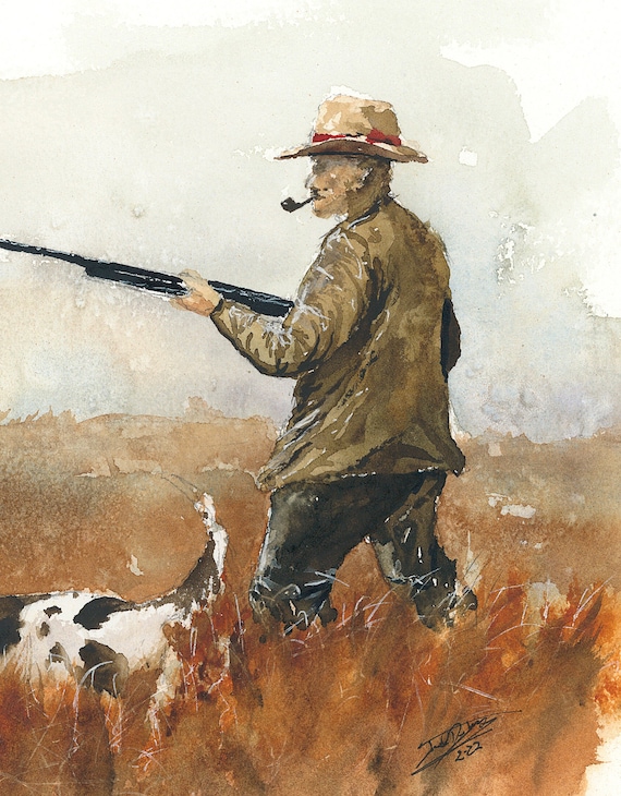 Bird Hunting Painting