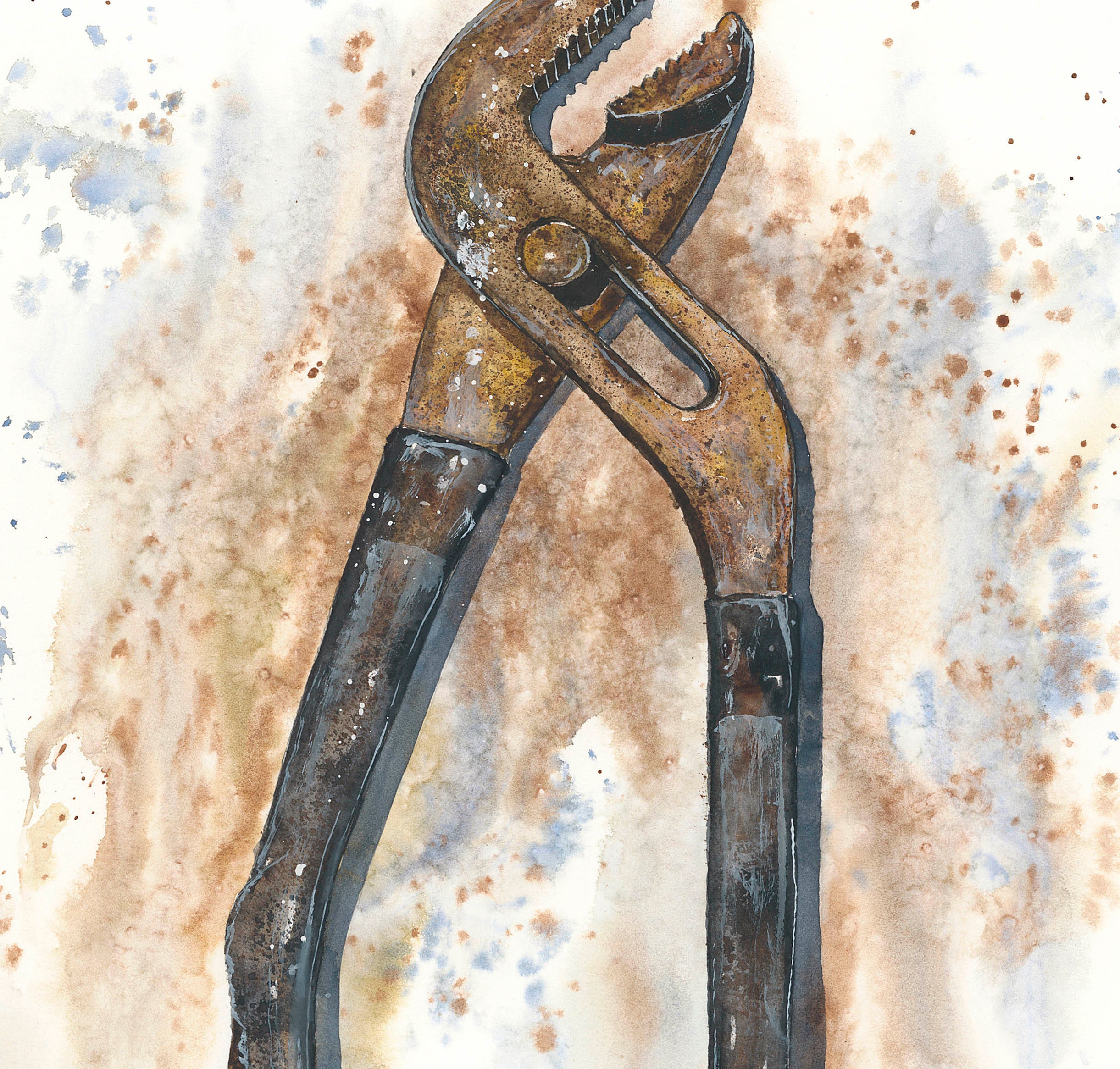 Channellock Tool Watercolor Art Print, Garage Decor - Etsy