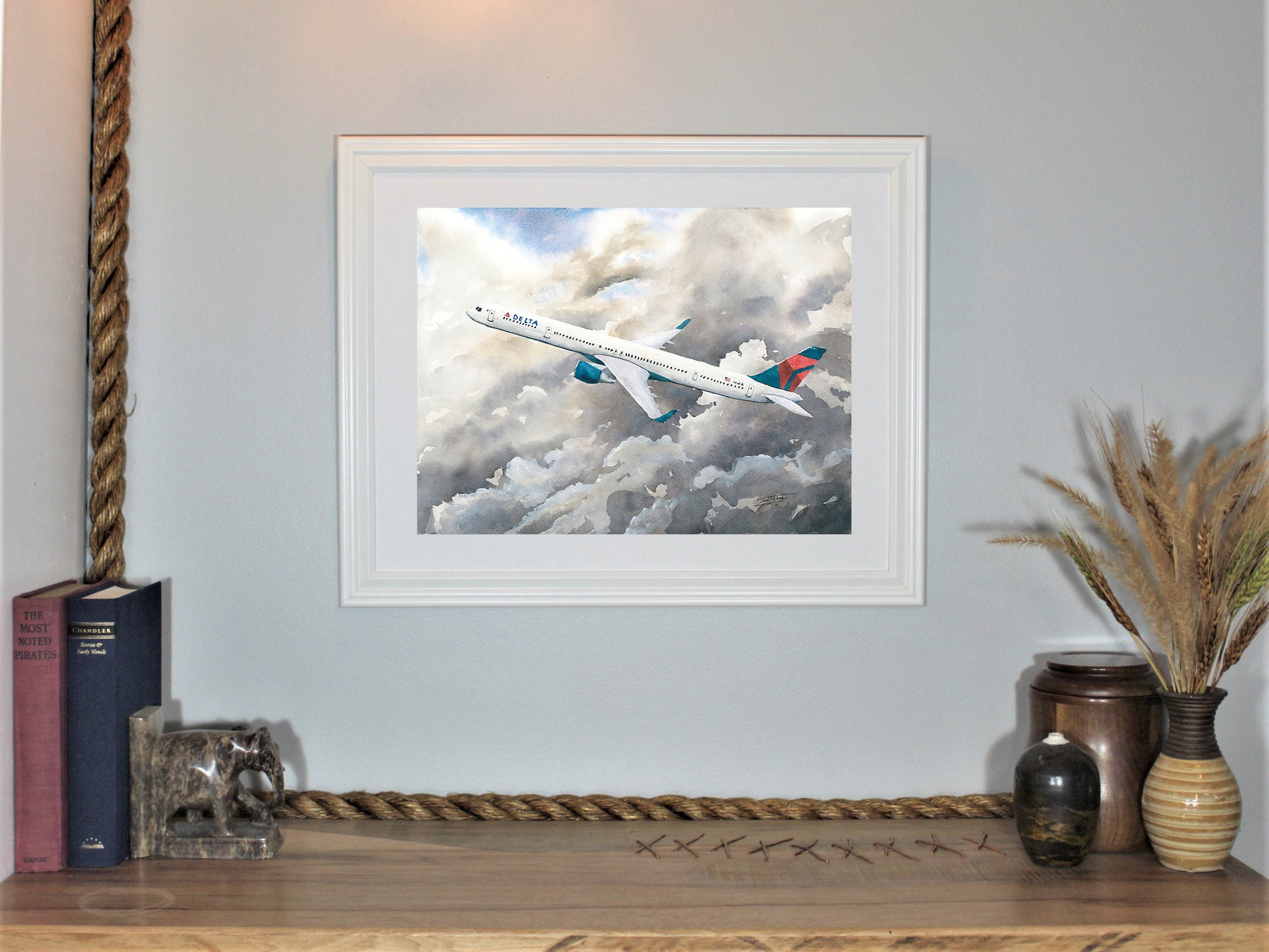 Delta 757, 300, Delta, Boeing, Airline Art, Airliner, Boeing Art ...