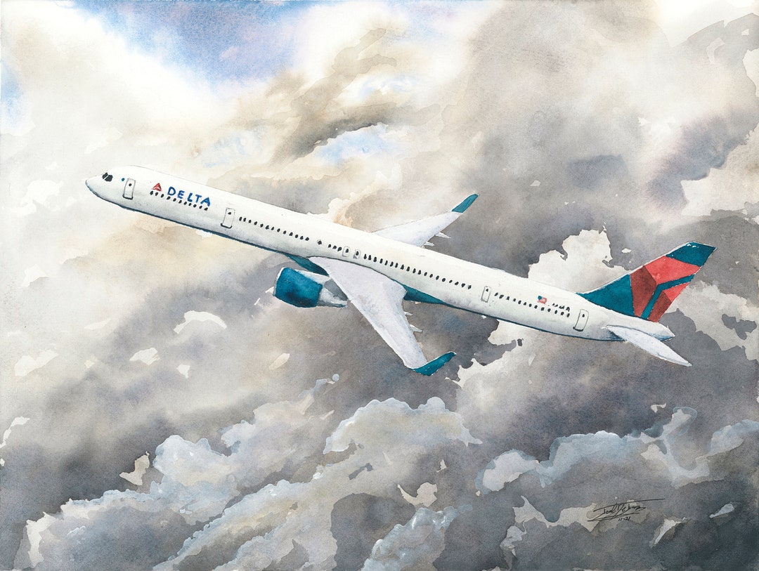 Delta 757, 300, Delta, Boeing, Airline Art, Airliner, Boeing Art ...