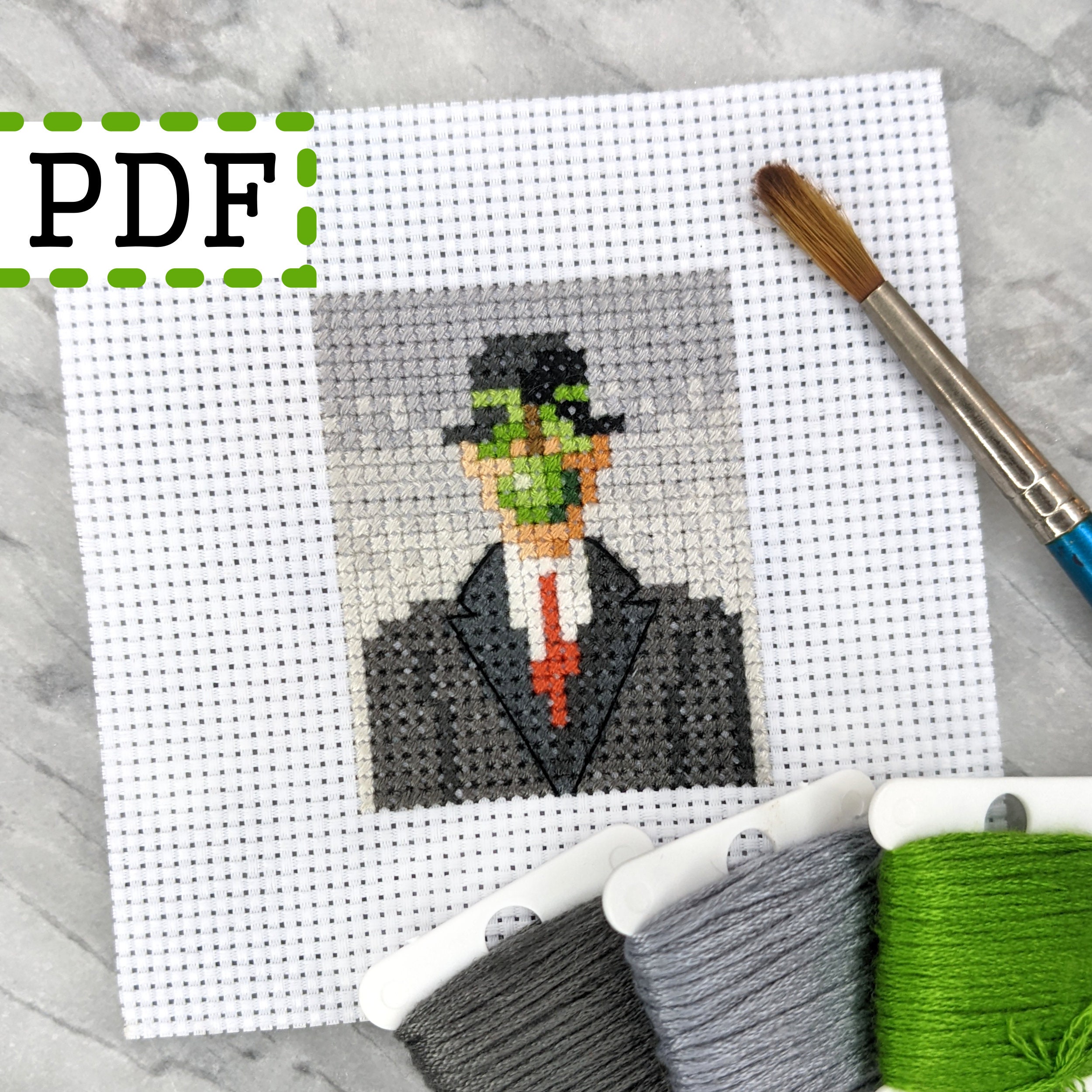 The Son of Man Small Mini Art Cross Stitch Pattern | Etsy