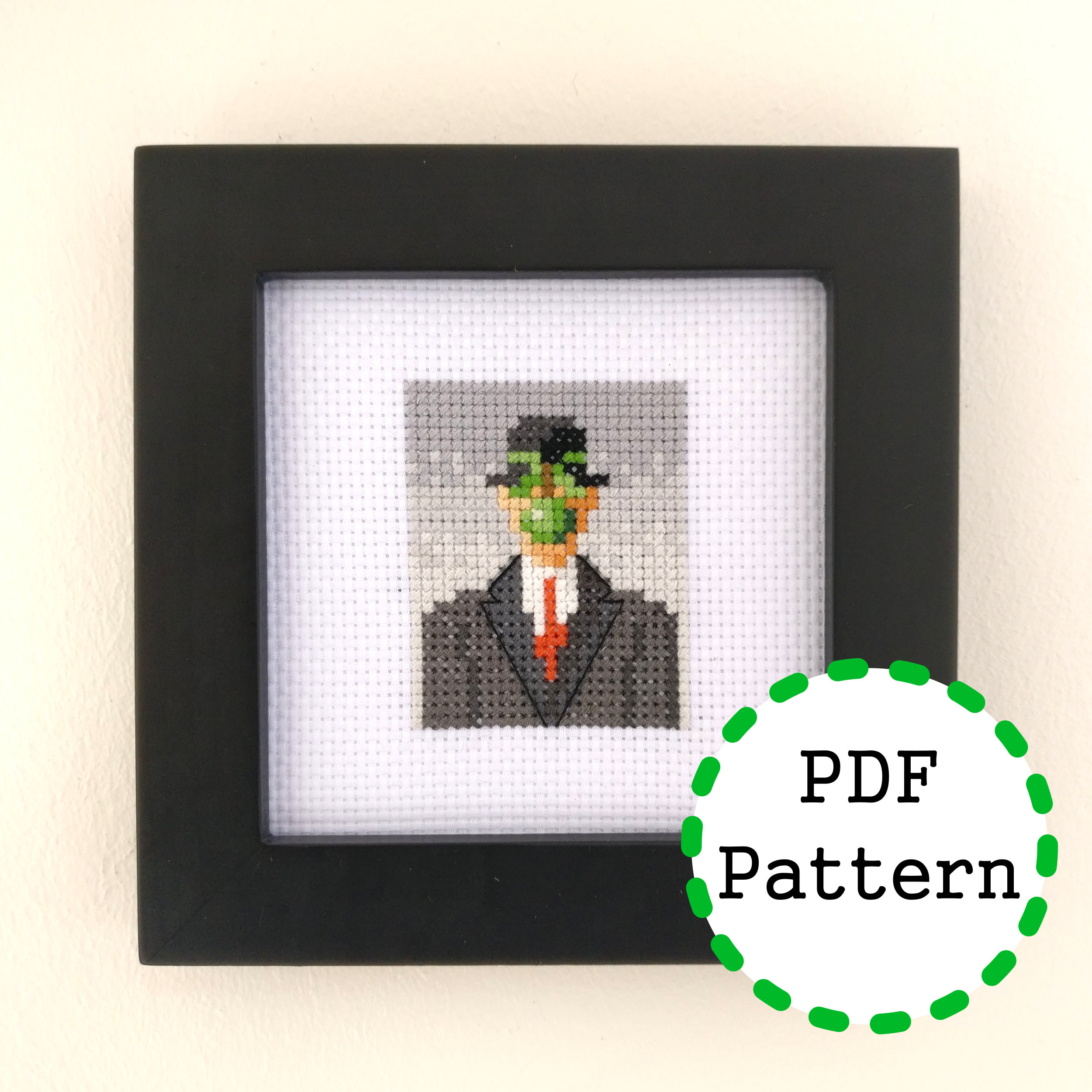 The Son of Man small mini art cross stitch pattern | Etsy