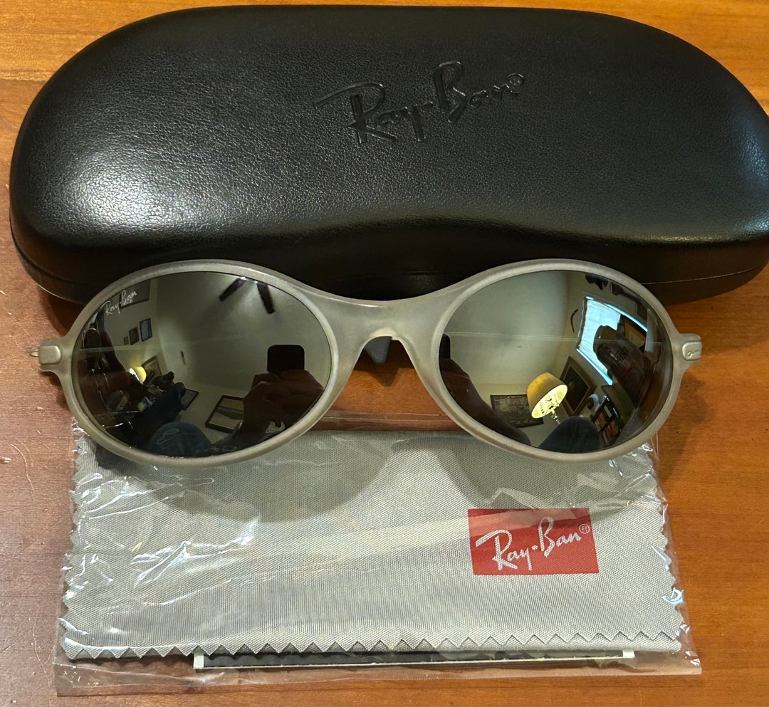 Ray Ban Bausch Lomb Orbs RARE W2390 Orbs Translucent Oval Sunglasses Mirrored Reflective G-15 ...