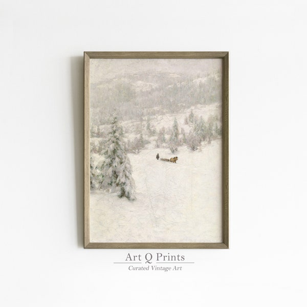 Lighted Winter Scene Canvas - Etsy