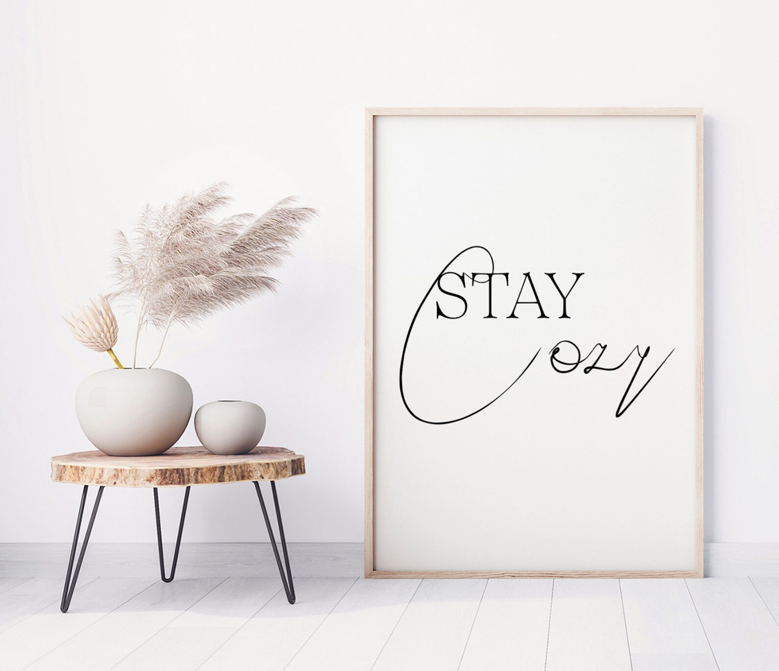 Stay Cozy Poster Print DIY Wall Art Typography Decor Kid | Etsy