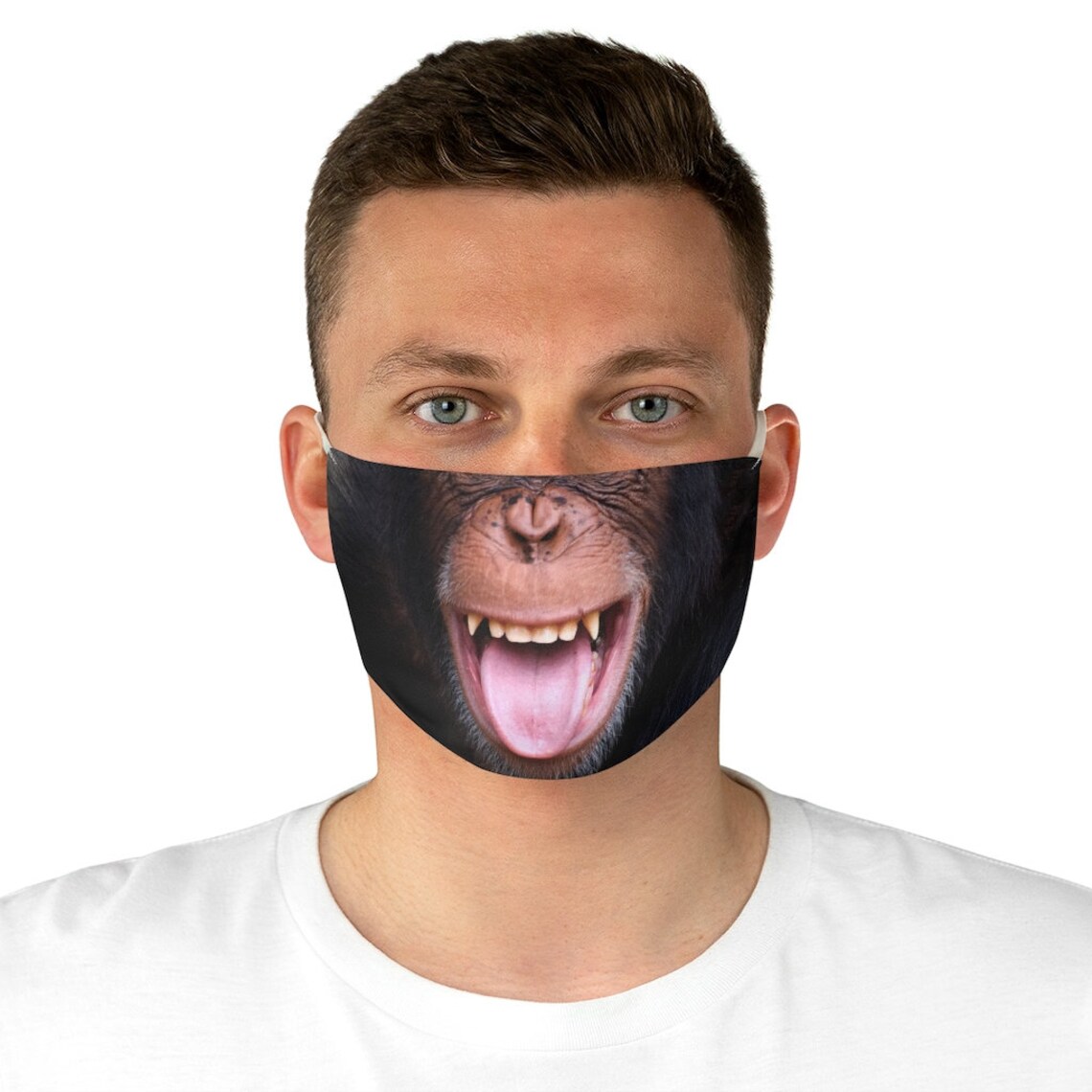 Monkey Business Fabric Face Mask | Etsy