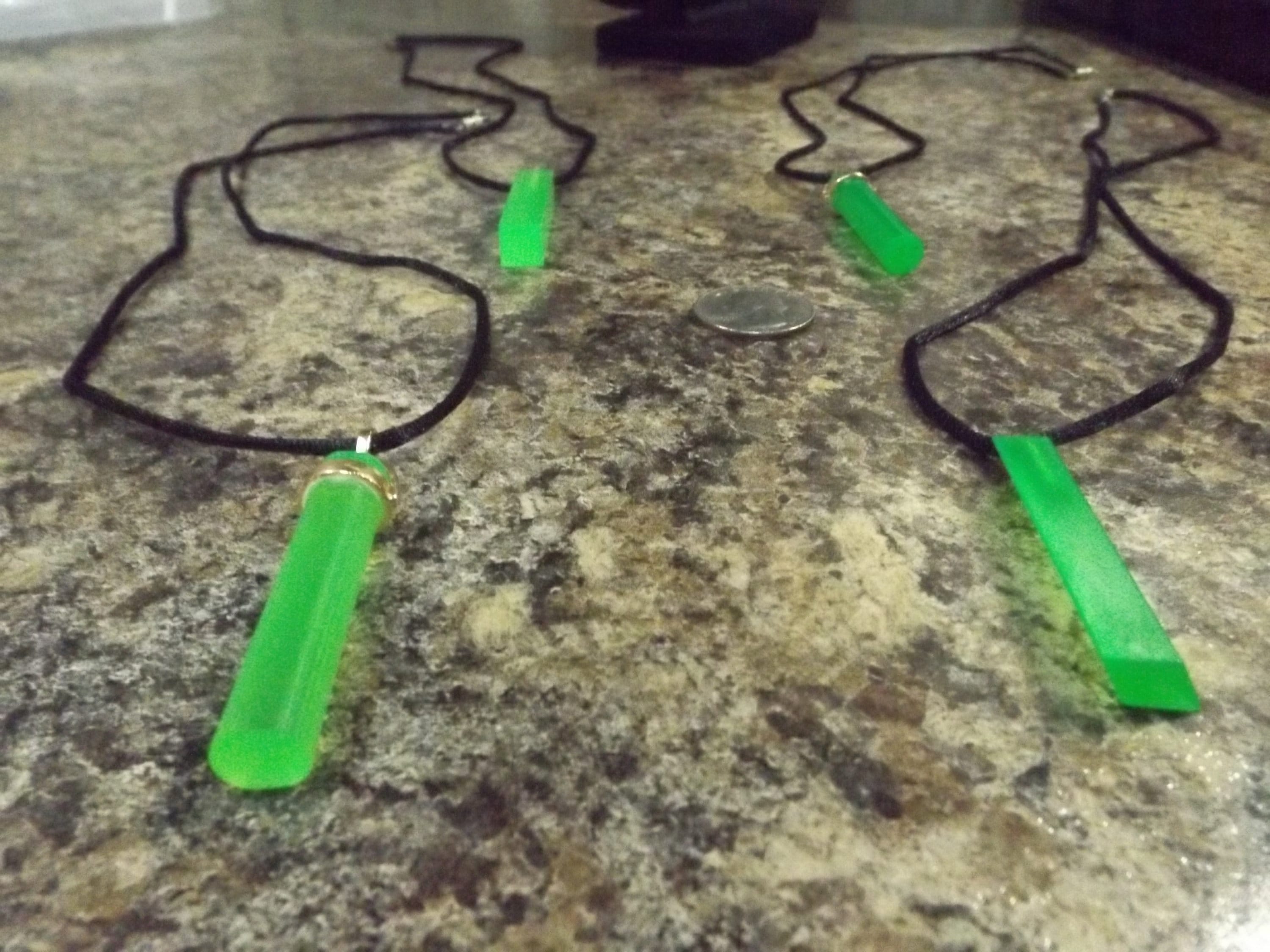 Kryptonite Inspired Cosplay Prop Shard Necklace Some Glow in - Etsy