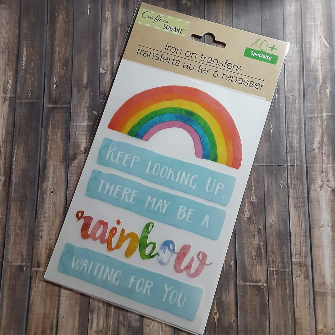 Boho Rainbow Iron on Transfers, Scrapbook Embellishments - Etsy