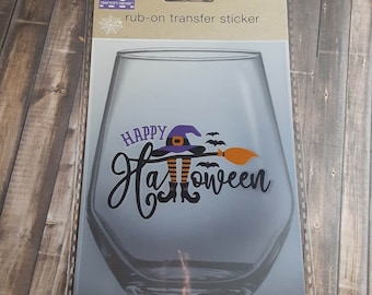 Gothic Halloween Themed Rub on Transfers Scrapbook | Etsy