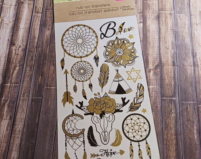 Gothic Halloween Themed Rub on Transfers, Scrapbook Embellishments - Etsy