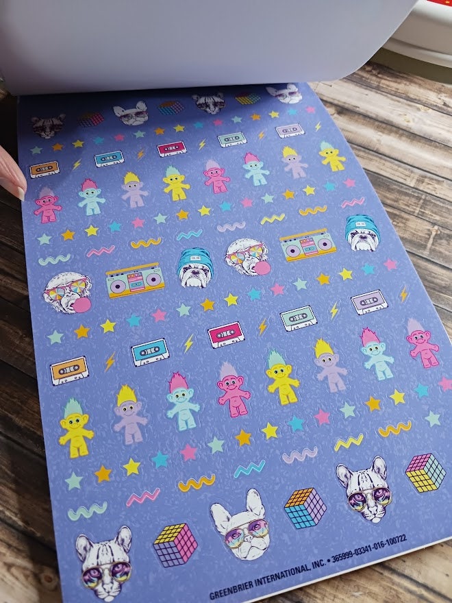 240pc Retro 80s Themed Sticker Book Scrapbooking Stickers - Etsy