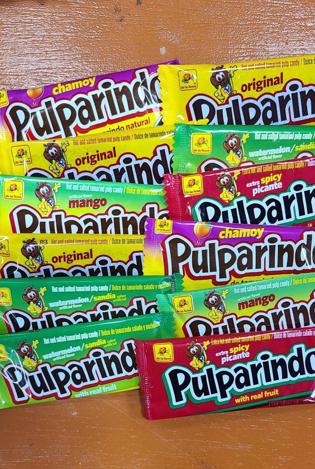 Pulparindo Tamarind Pulp Bar, Mexican Candy, Mango, Tamarind, Chamoy ...