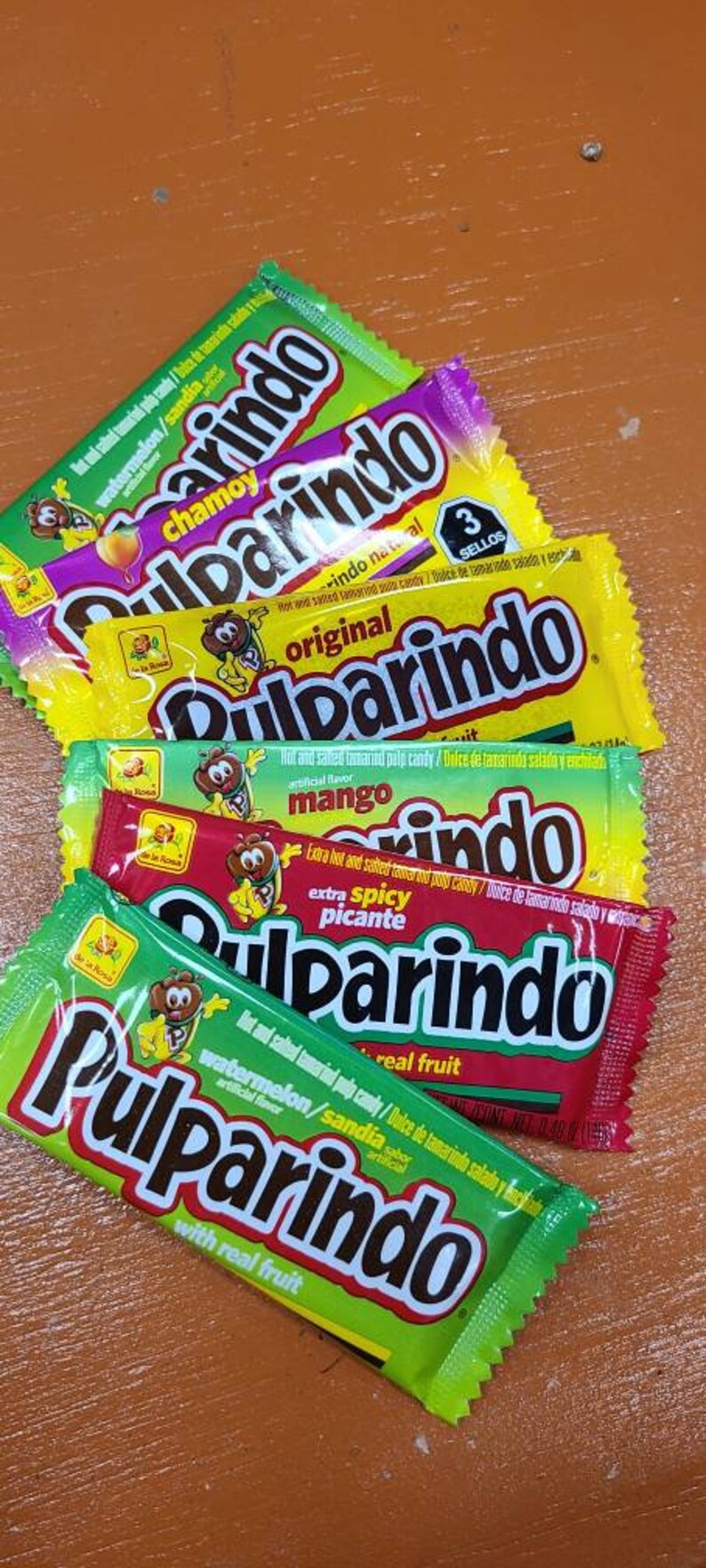Pulparindo Tamarind Pulp Bar, Mexican Candy, Mango, Tamarind, Chamoy ...