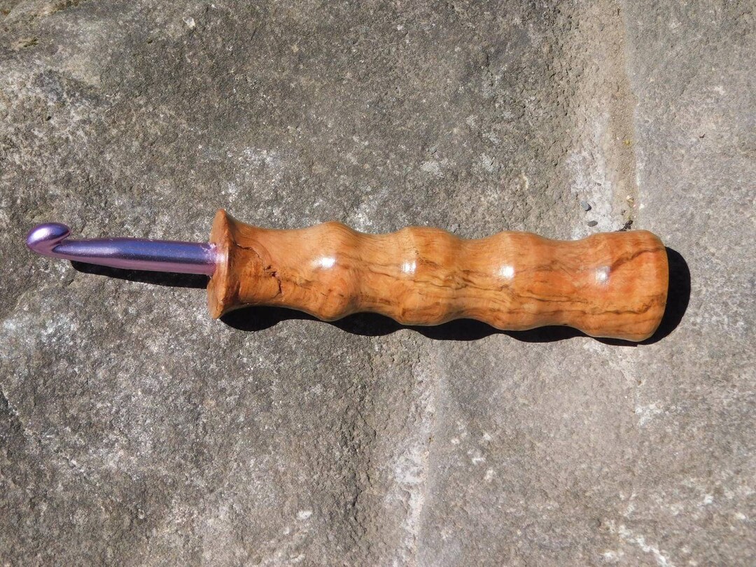 Crochet Hook Handmade Oak Handle With a Size 8mm - Etsy