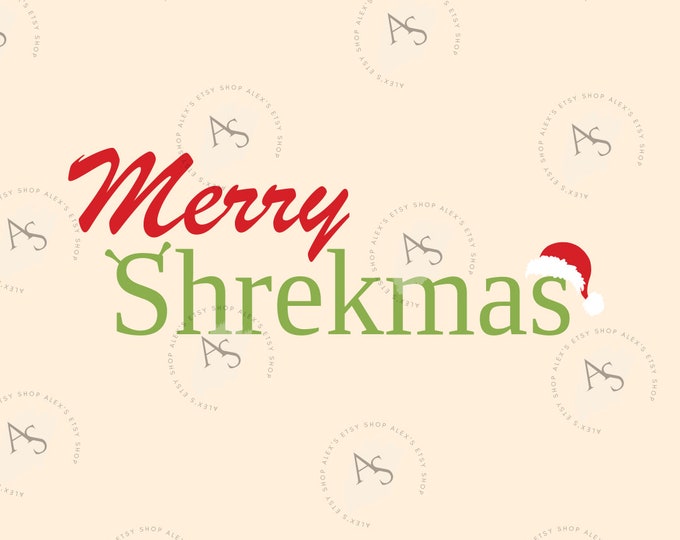 Merry Shrekmas SVG - Etsy