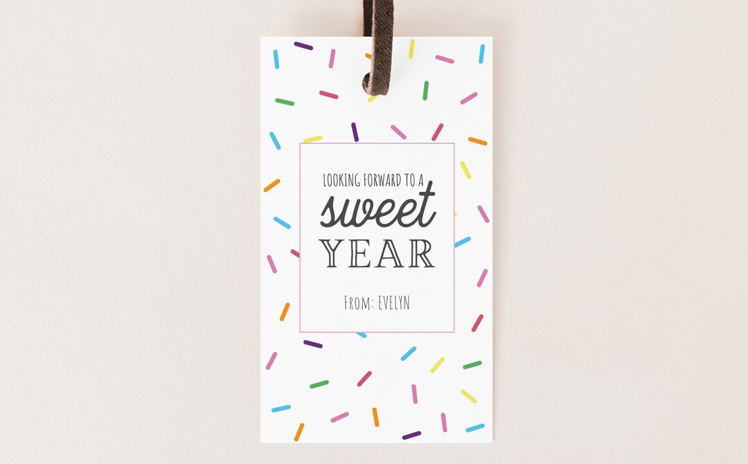 Sweet Year Tag, Back to School Tag, Sprinkles Back to School Tag, Back ...