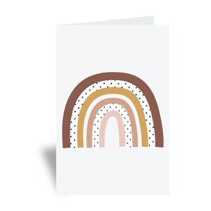 Boho Rainbow Greeting Card Boho Rainbow Card Printable Rainbow Card ...