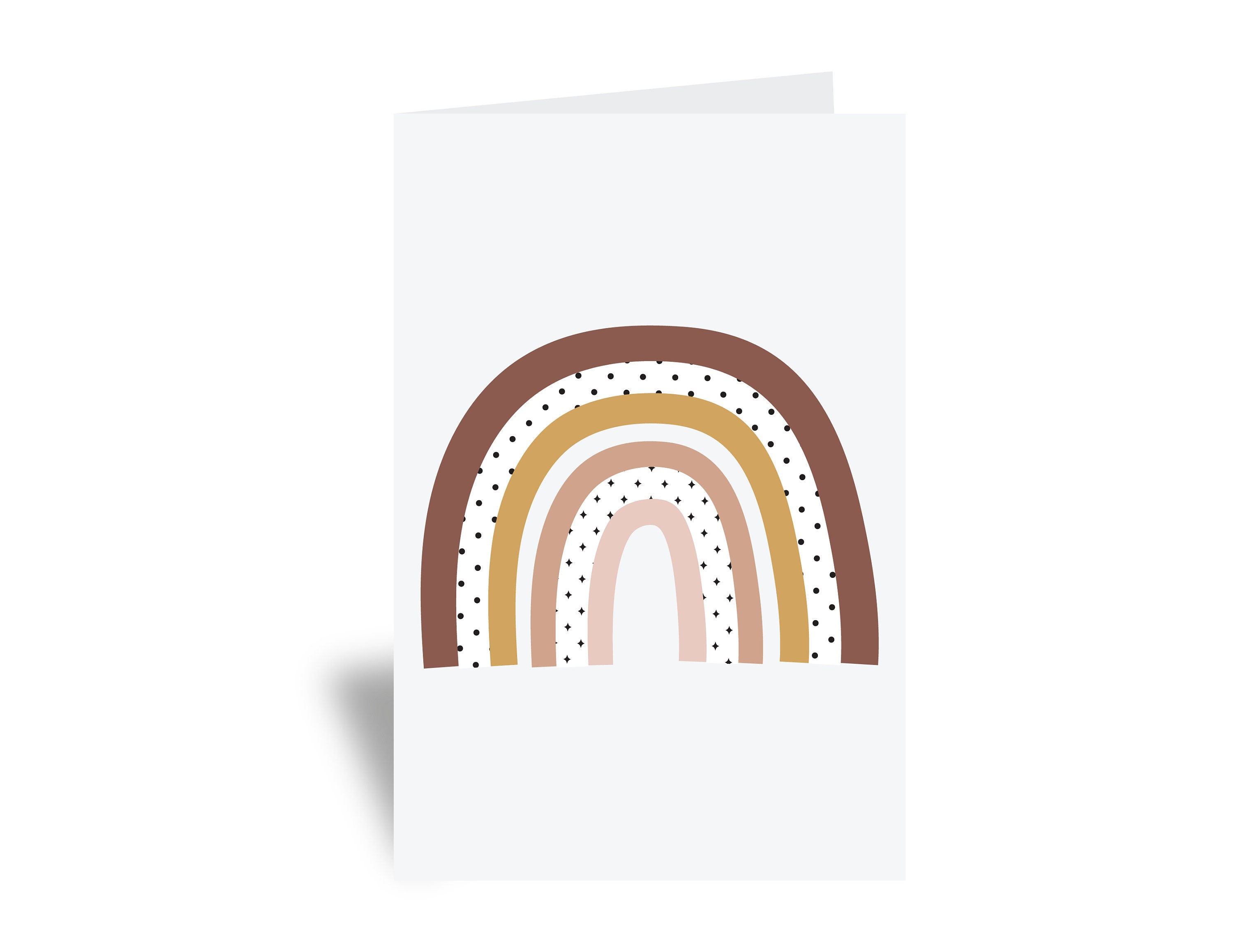 Boho Rainbow Greeting Card Boho Rainbow Card Printable | Etsy